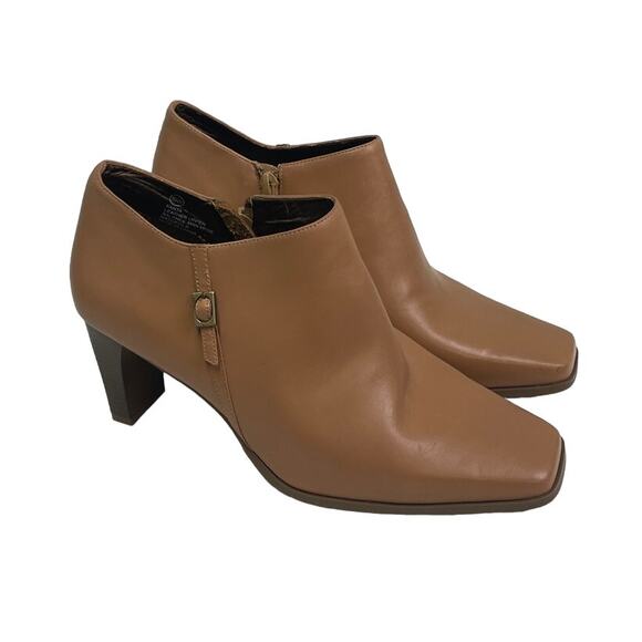 Markon | Shoes | Markon Womens W Fanta Leather Upper High Heel Camel ...